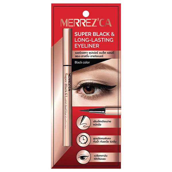 รีวิว Merrezca Super Black & Long-Lasting Eyeliner