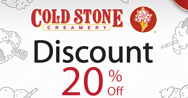 Cold Stone ลดทันที 20% สำหรับเมนูไอศกรีม