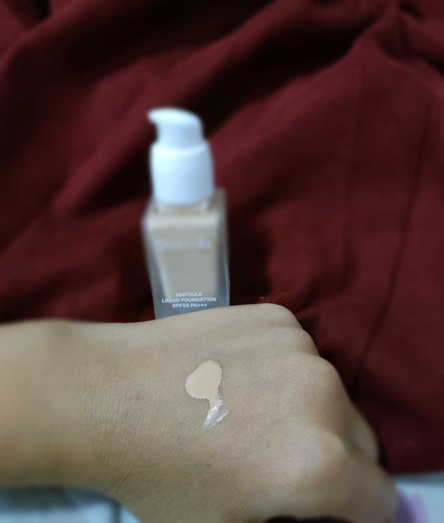 รีวิว Querida Ampoule Liquid Foundation SPF 50 PA