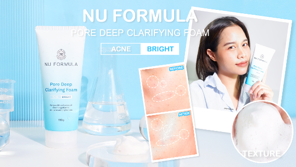 NU FORMULA PORE DEEP CLARIFYING FOAM โฟมล้างหน้าสูตรอัพเกรดใหม่! จัดการ ...