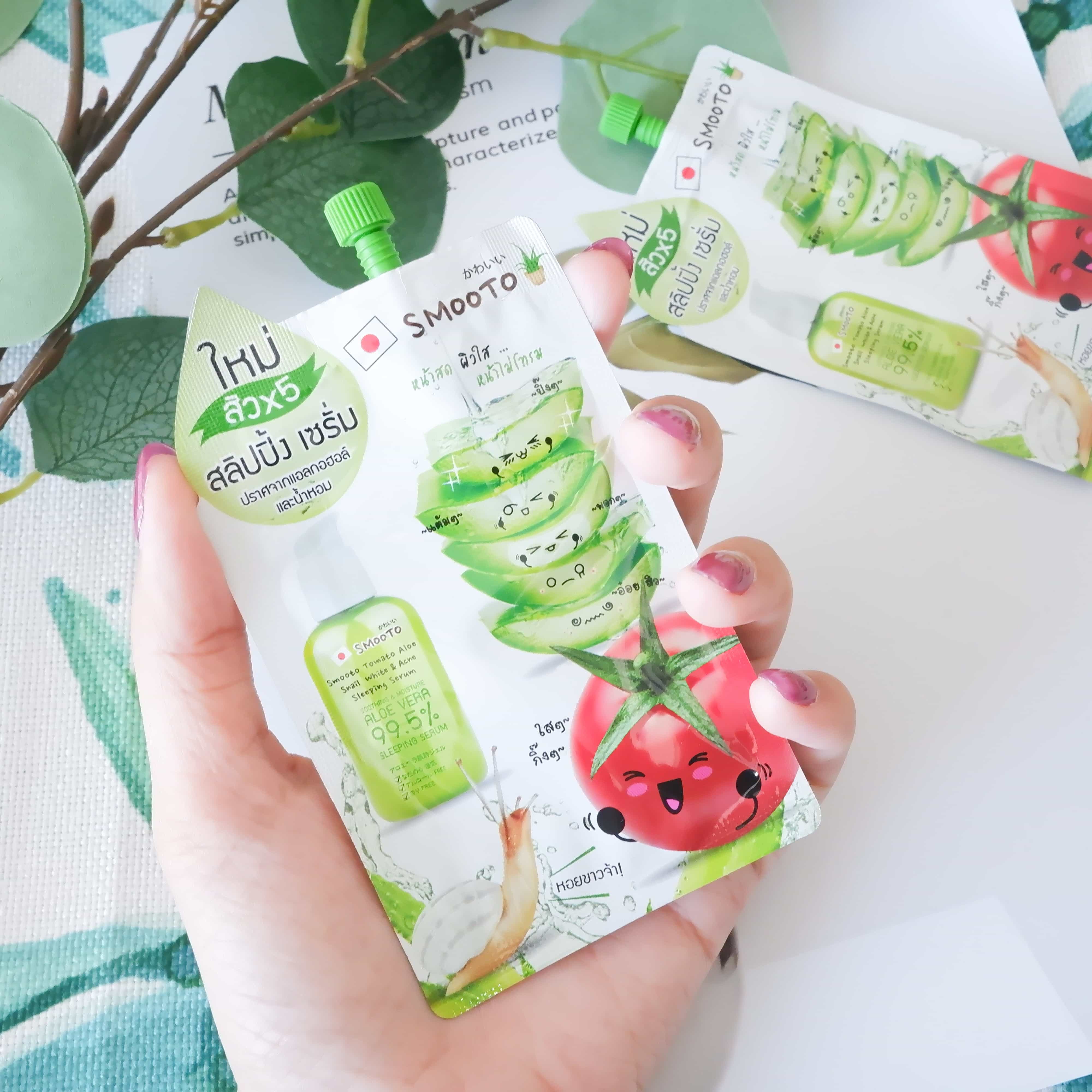 Smooto สลิปปิ้งเซรั่ม เผยหน้าสด ลดสิวอักเสบ